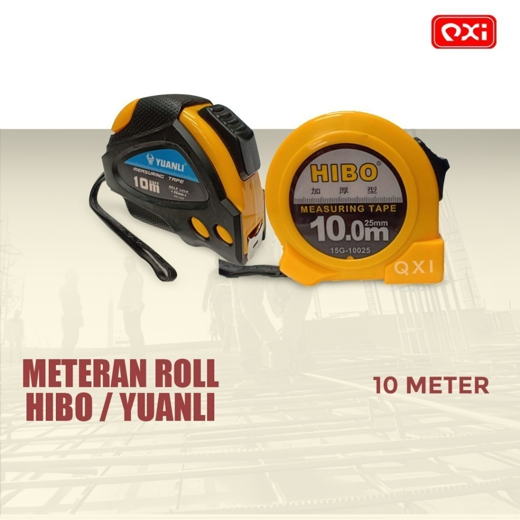 Jual Meteran Roll HIBO 10 M / YUANLI / Measuring Tape 10M Meter ...