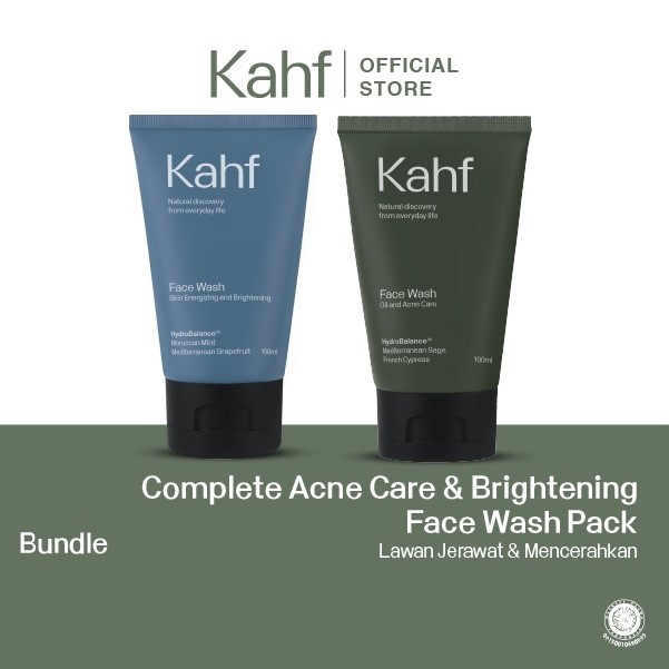 Jual Paket Bundling Kahf Facewash 100ml x 2 (2pcs) | Shopee Indonesia
