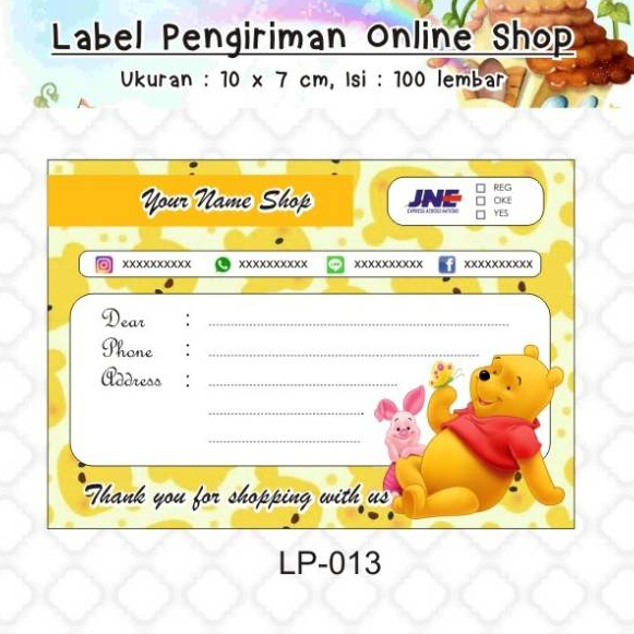 Jual Stiker Label Pengiriman Online Shop / Stiker alamat | Shopee Indonesia
