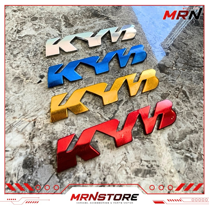 Jual EMBLEM LOGO KYB KAYABA ALUMUNIUM EMBLEM BOTTEM KYB (1 SET ...