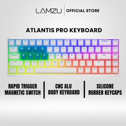 Jual Lamzu Atlantis Pro Keyboard Gaming 68 Keys With Rapid Trigger ...