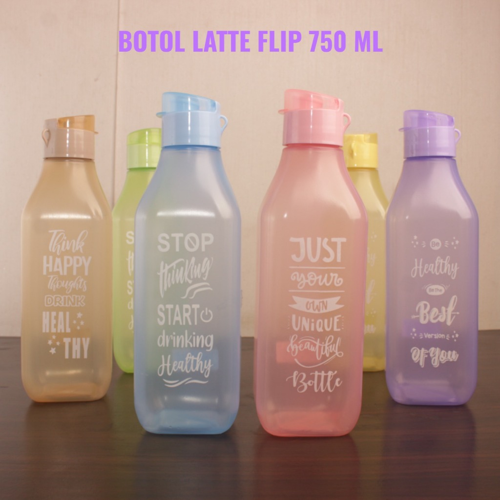 Jual BOTOL AIR MINUM LATTE FLIP 750 ML VIOLA MURAH | Shopee Indonesia
