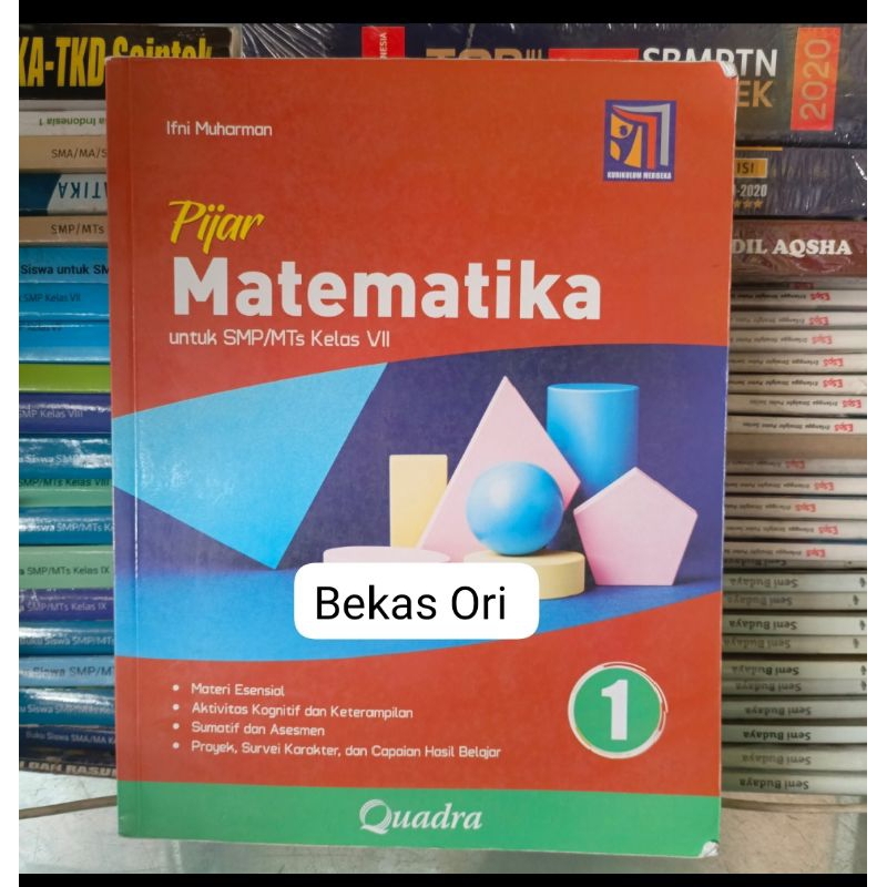 Jual Matematika SMP Kelas 7 VII Kurikulum Merdeka Penerbit Quadra | Shopee Indonesia
