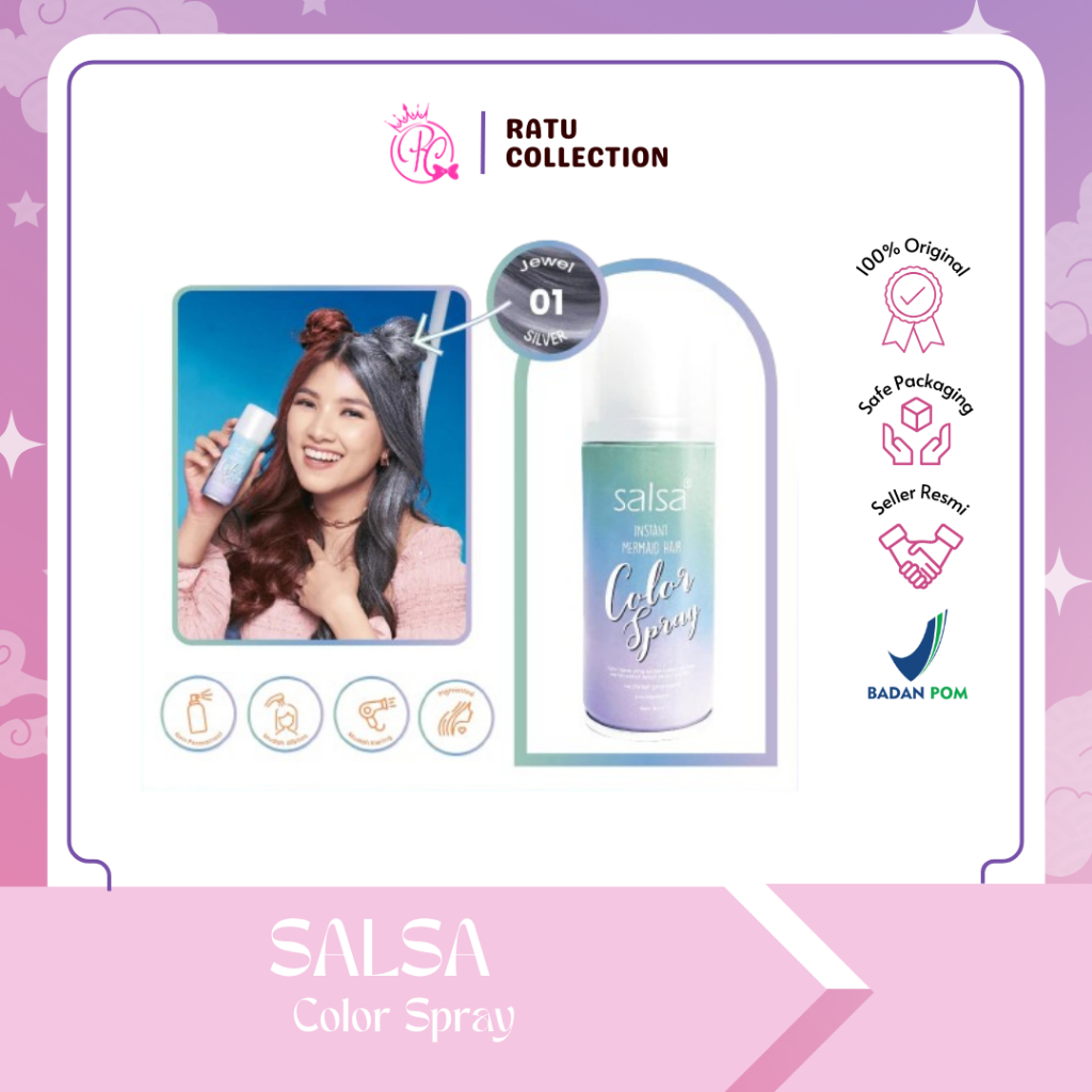 Jual SALSA Instant Mermaid Hair Color Spray - Semir Rambut Instant ...