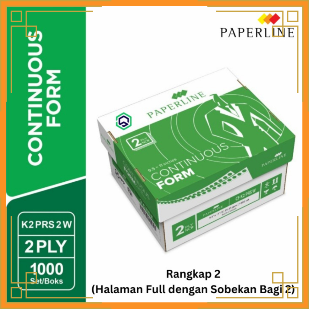 Jual PAPERLINE Kertas komputer continous form 2 ply | Shopee Indonesia