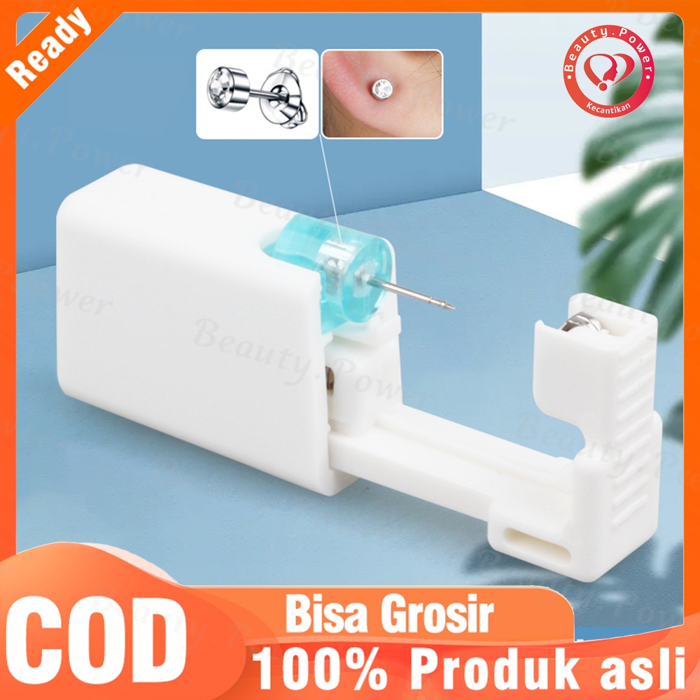 Jual Alat Tindik Telinga Kuping Hidung Piercing Steril Tidak sakit + 4mm Anting | Shopee Indonesia