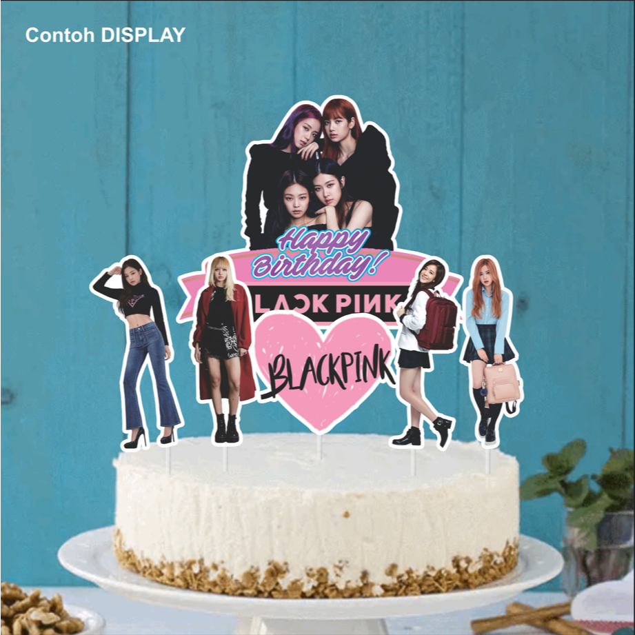 Jual Topper Kue Cake Kertas Blackpink Lucu Keren Kartun | Shopee Indonesia