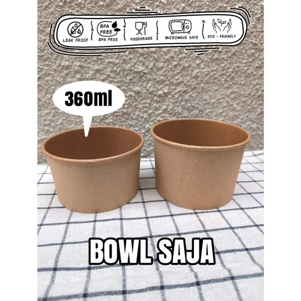 Jual JualSENDOKJuga-PackDus-BOWL.Aja PAPER BOWL 360 360ml rice mangkok ...