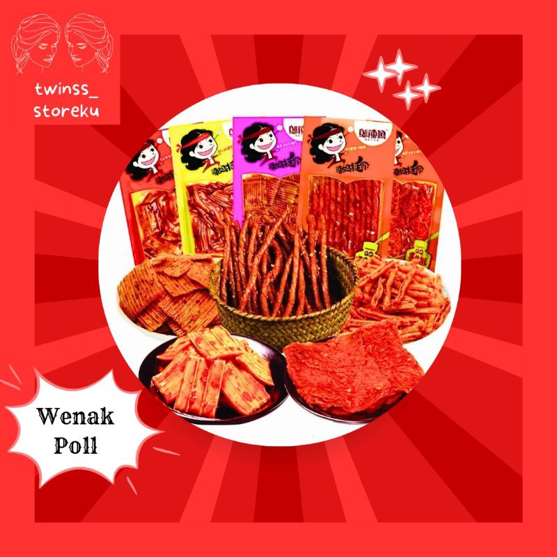 Jual Latiao WLM Gluten Spicy All Varian Snack Food [Halal] | Shopee ...