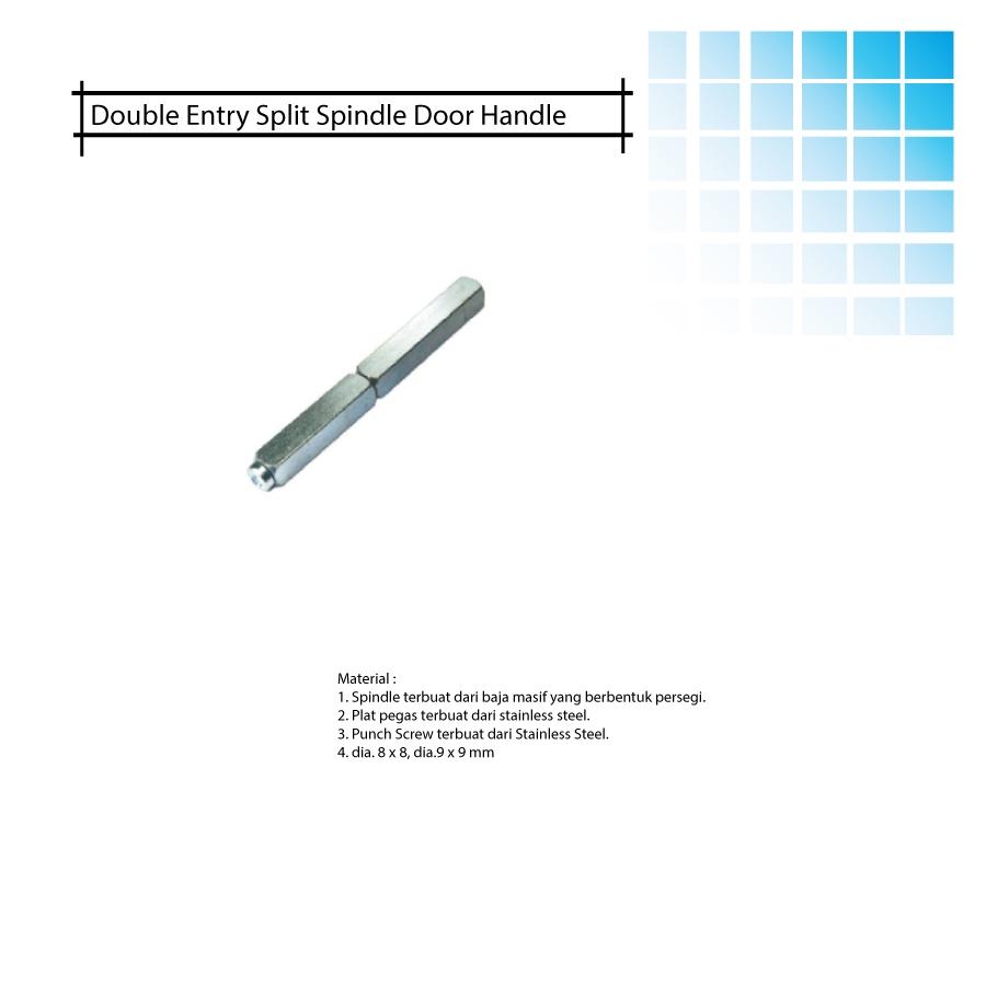 Jual As Spindle - Double Entry Split Spindle Door Handle | Split ...