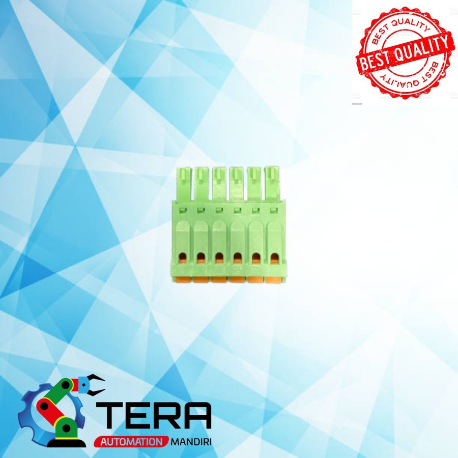 Jual Terminal Block Konektor Plugable 5.08 mm 6 pin Screw Hijau 6p ...