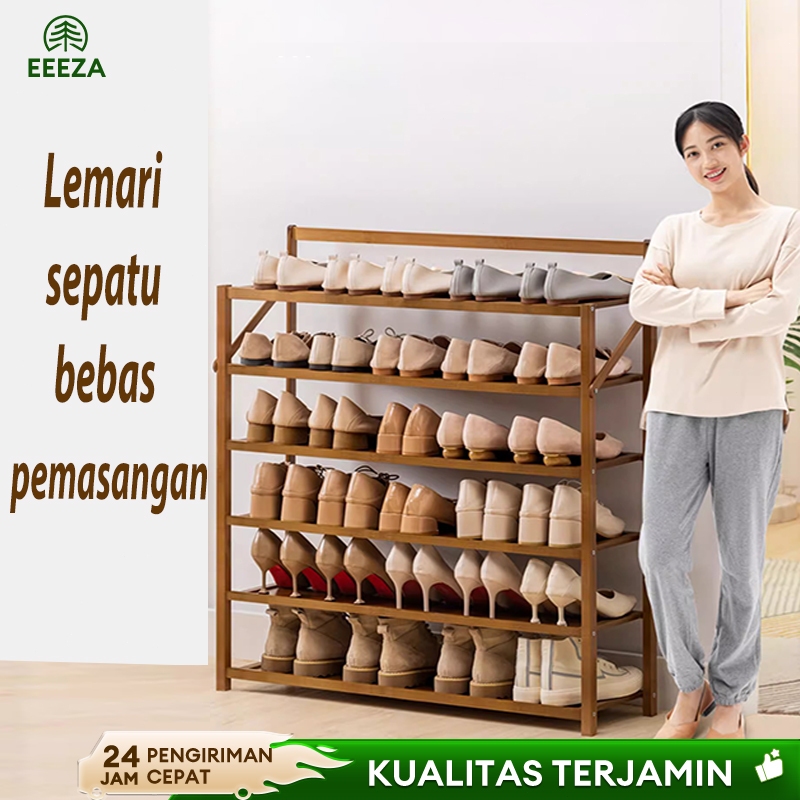 Jual Rak sepatu aesthetic Rak sepatu estetik kayu Rak sepatu minimalis ...