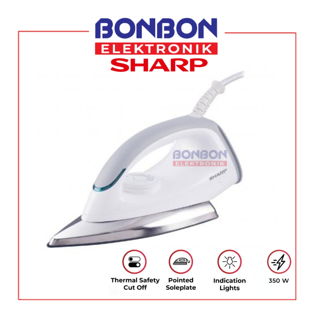 Jual Sharp Setrika Listrik EI-N10-GY / EI N10 Grey / EI N10 Setrika Dry ...
