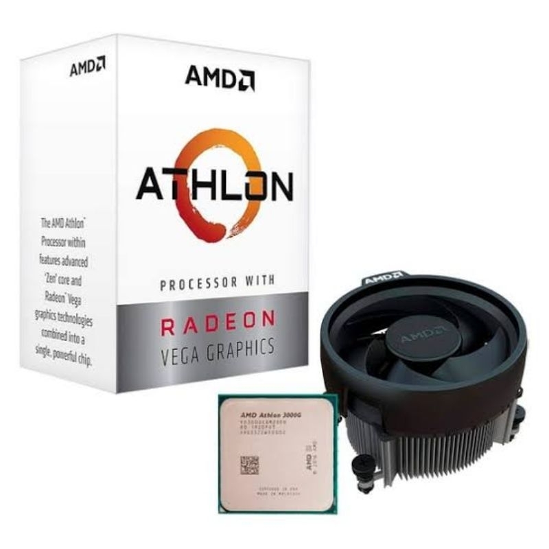 Jual PROSESOR PROCESSOR PROCIE AMD ATHLON 3000G BOX FULLSET LIKE NEW ...