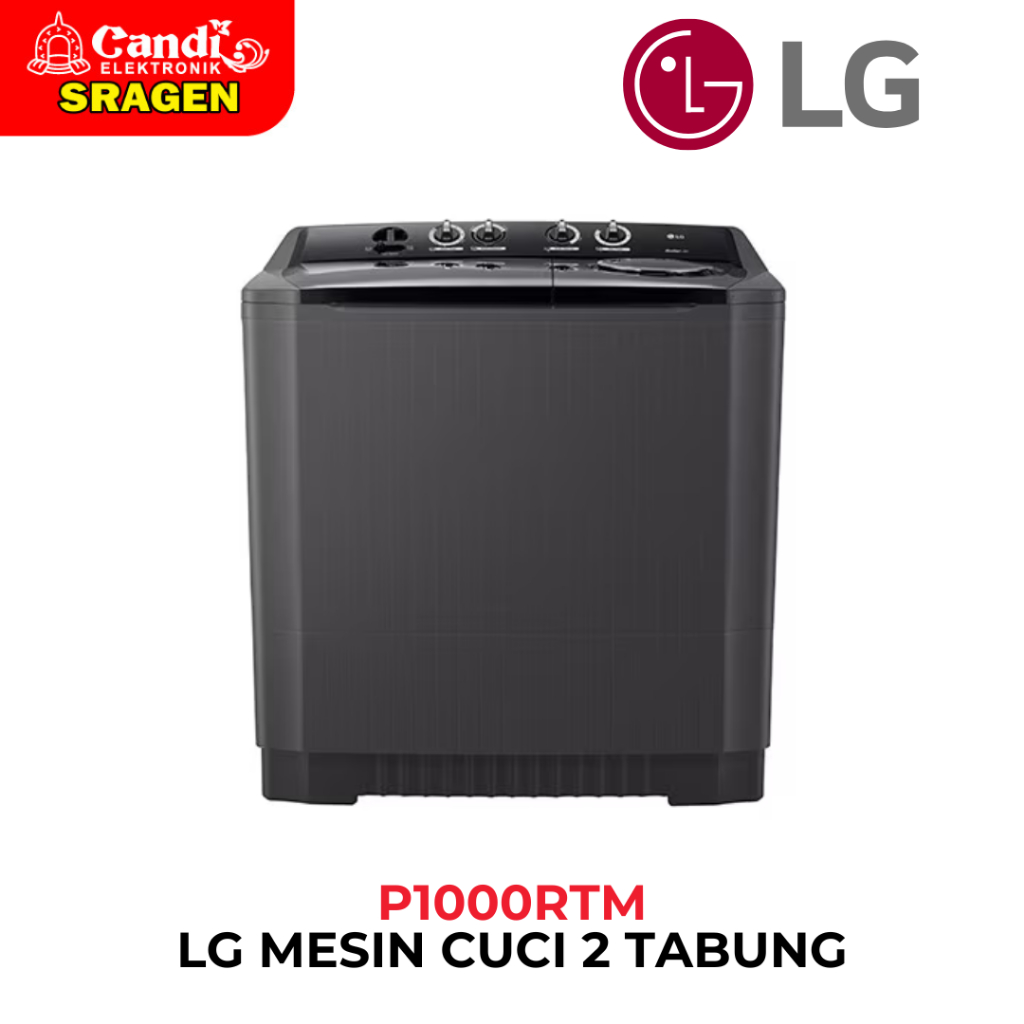 Jual LG Mesin Cuci 2 Tabung 10kg dengan 3 Program Pencucian - P1000RTM ...
