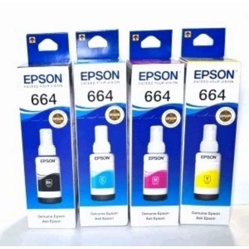 Jual Tinta Epson 664 Original Varian for printer L360 L220 L350 warna | Shopee Indonesia