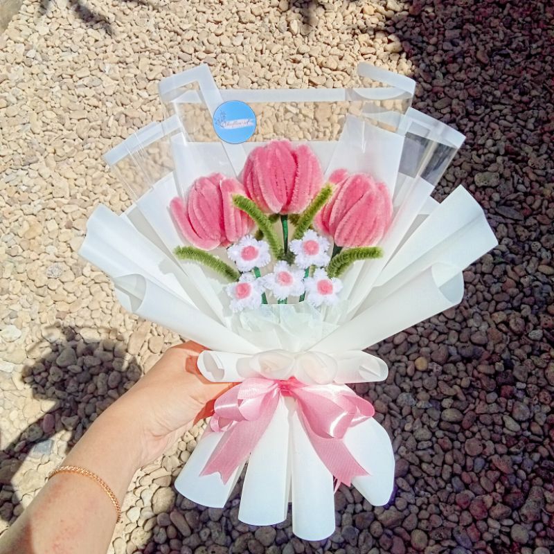 Jual BUKET TULIP| PIPE CLEANER BUKET| BUKET BUNGA|BUKET KAWAT BULU ...