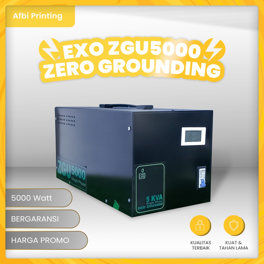 Jual EXO ZGU5000 WATT Zero Grounding 5k Tegangan Listrik 5KVA Afbi ...