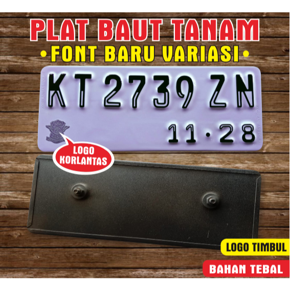 Jual AKSESORIS NOMOR MOTOR BAUT TANAM PUTIH & HITAM VARIASI ANGKA ...