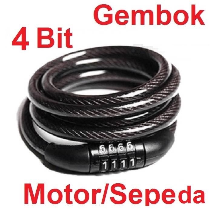 Jual Gembok Rantai Motor cakram kombinasi angka Gembok Motor Sepeda ...