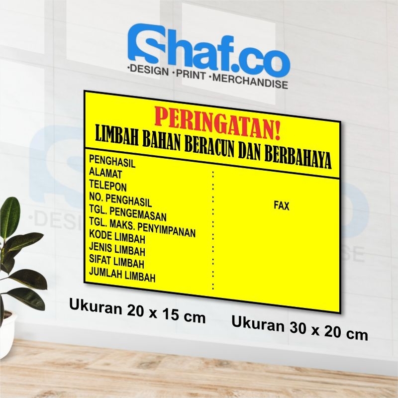 Jual STICKER PERHATIAN LIMBAH BAHAYA BERACUN DAN BERBAHAYA KEREN ...