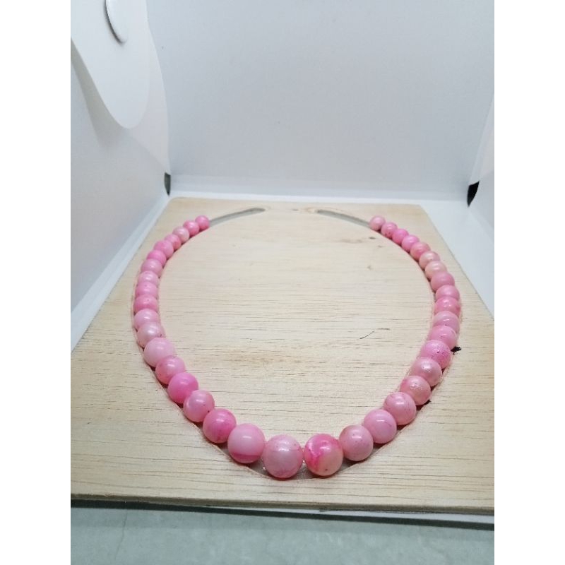 Jual kalung full mutiara air laut pink mutiara laut pink south sea ...