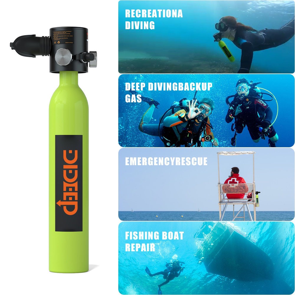 Jual DIDEEP tabung selam 0.5L / 1L Tangki selam set snorkeling tangki ...