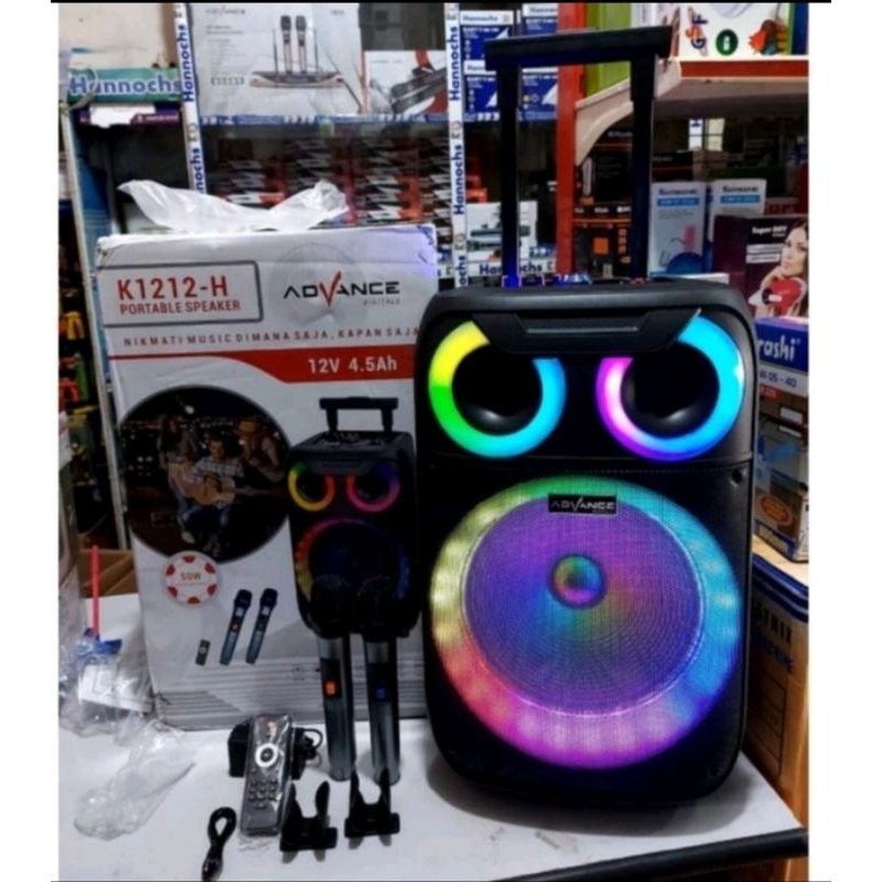 Jual speaker portable bluetooth advance K 1212H, speaker metting 12inc ...