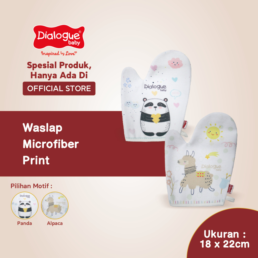 Jual Dialogue Baby Waslap Microfiber Print - DGW1604 | Shopee Indonesia