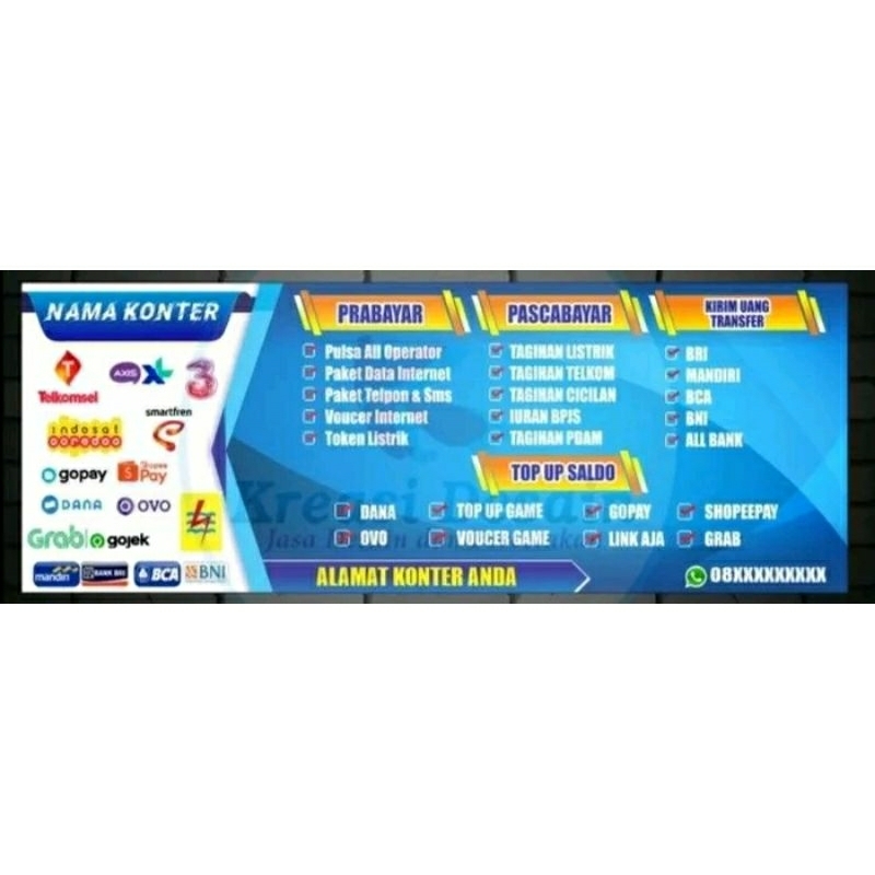 Jual BANNER PULSA CUSTOM | Shopee Indonesia