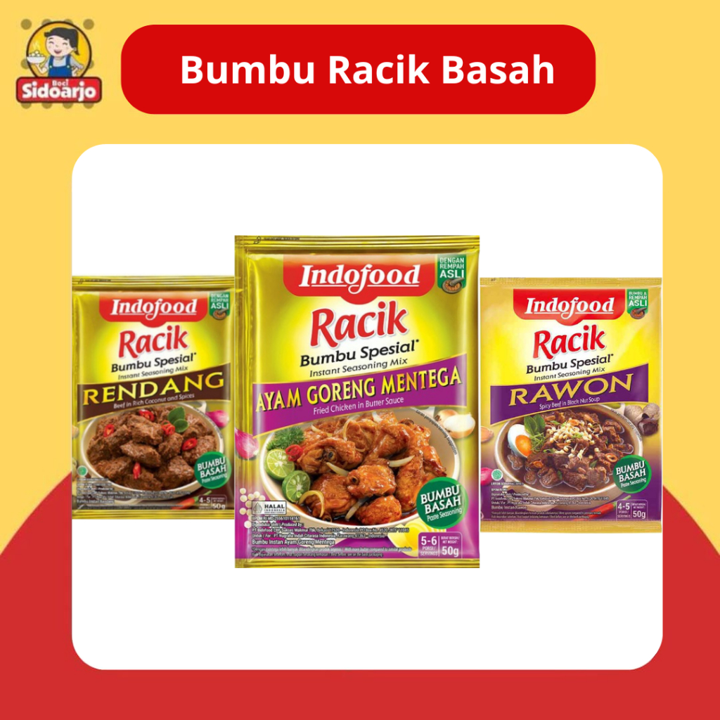 Jual Bumbu Racik Basah Masak 50 gr - Rawon / Ayam goreng mentega ...