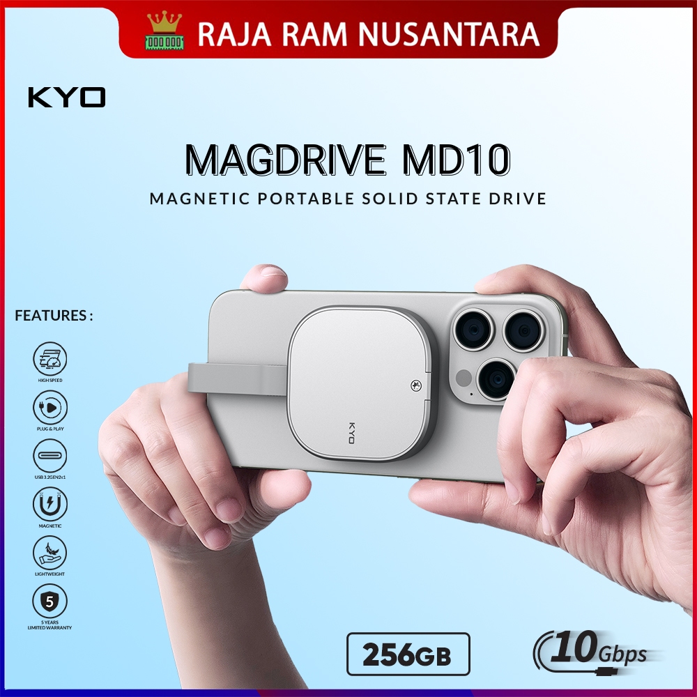 Jual KYO MAGDRIVE MD10 10Gbps Magsafe MAGNECTIC SSD PORTABLE USB 3.2 ...