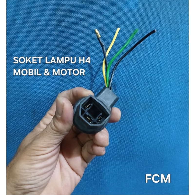 Jual SOKET LAMPU H4 - ORIGINAL INDOPLUS - FITINGAN LAMPU Utama Vixion ...