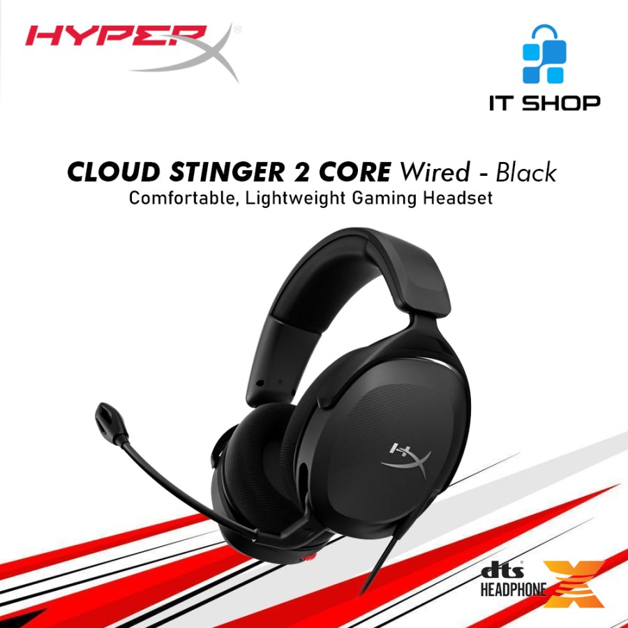 Jual HyperX Cloud Stinger 2 Core Wired Gaming Headset - Black | Shopee Indonesia