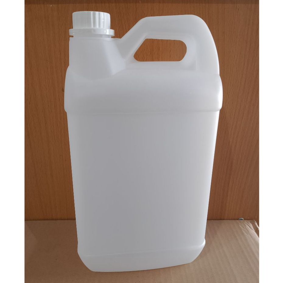 Jual Jerigen 5 liter Natural Tutup Segel Putih /Jerigen 5000ml / Botol ...