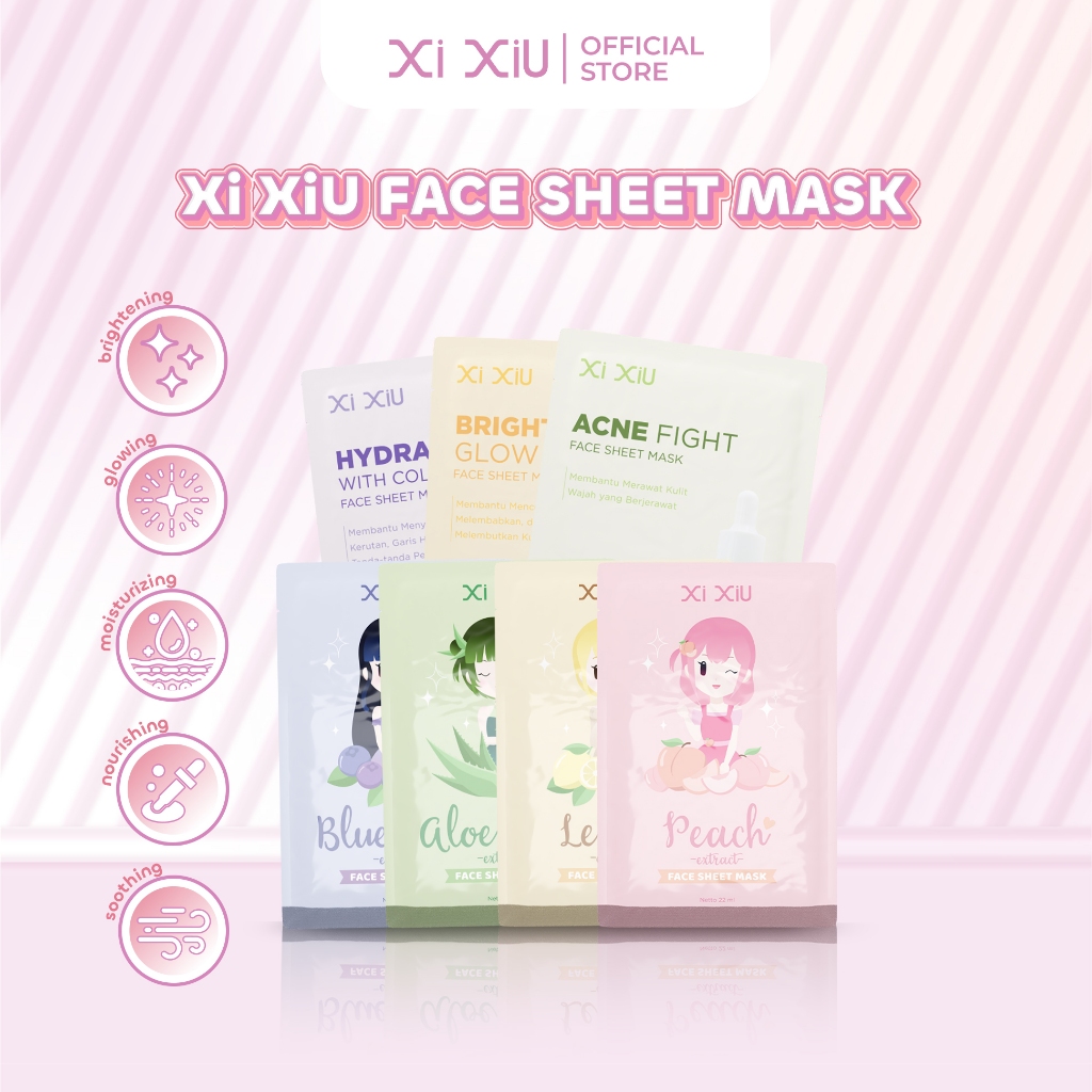 Jual [BUNDLE] Xi XiU Face Sheet Mask | Shopee Indonesia