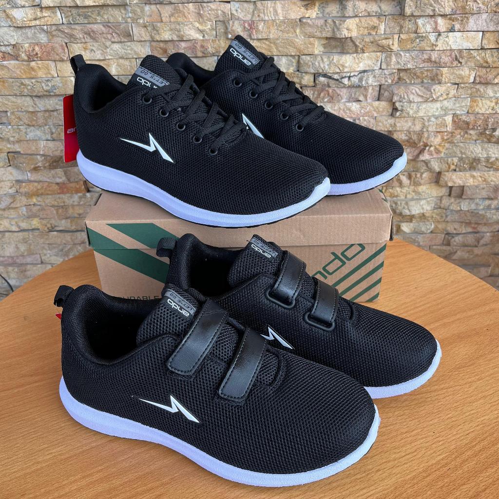 Jual Sepatu Sekolah SD SMP SMA Olahraga Lari Jogging warna Hitam Putih ...