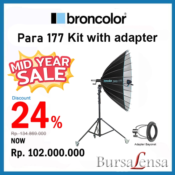Jual Broncolor Para 177 Kit with Adapter Para Bayonet - Paket Studio ...