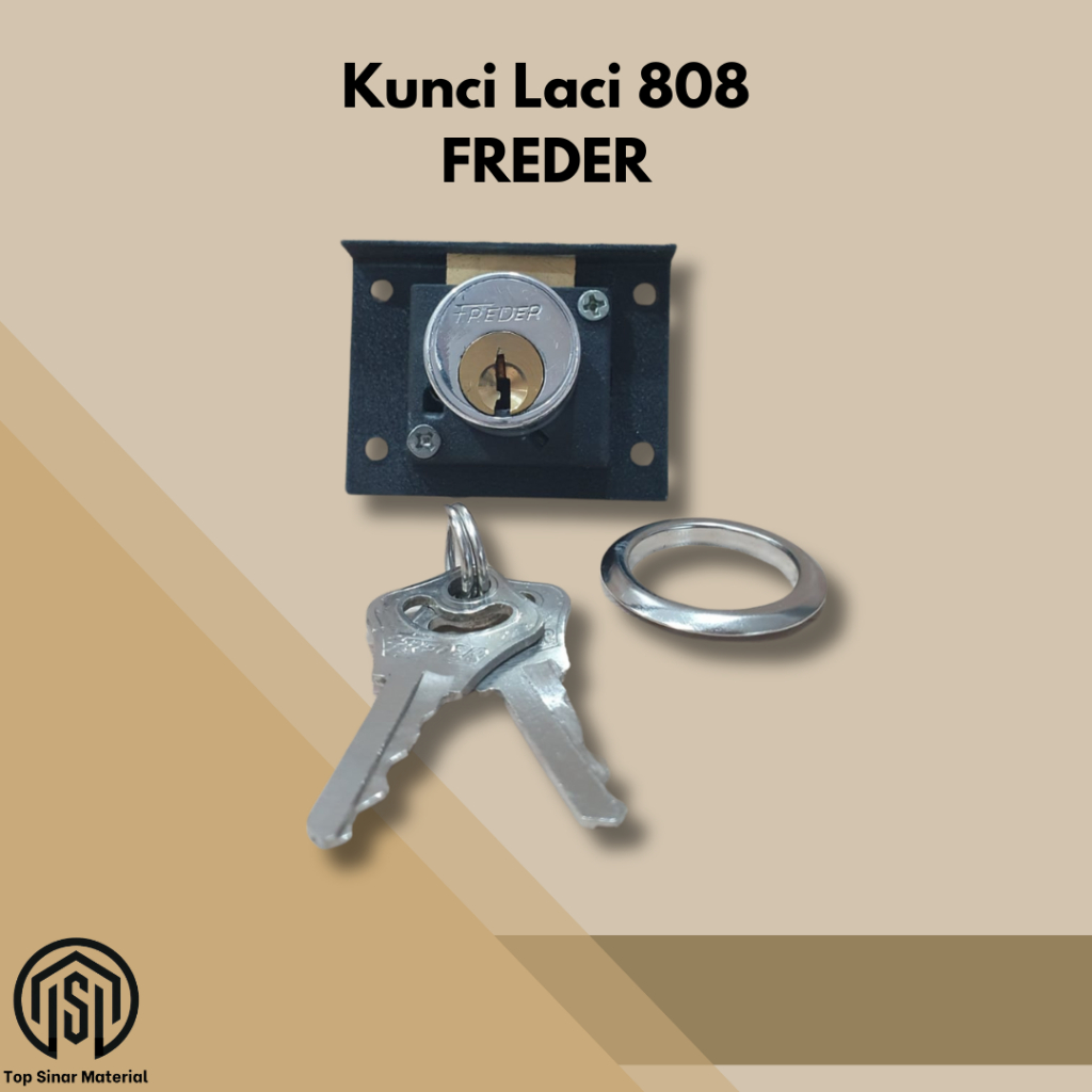 Jual Kunci Laci FREDER 502 Besar 22 mm Punggung Hitam - Kunci Model 808 ...