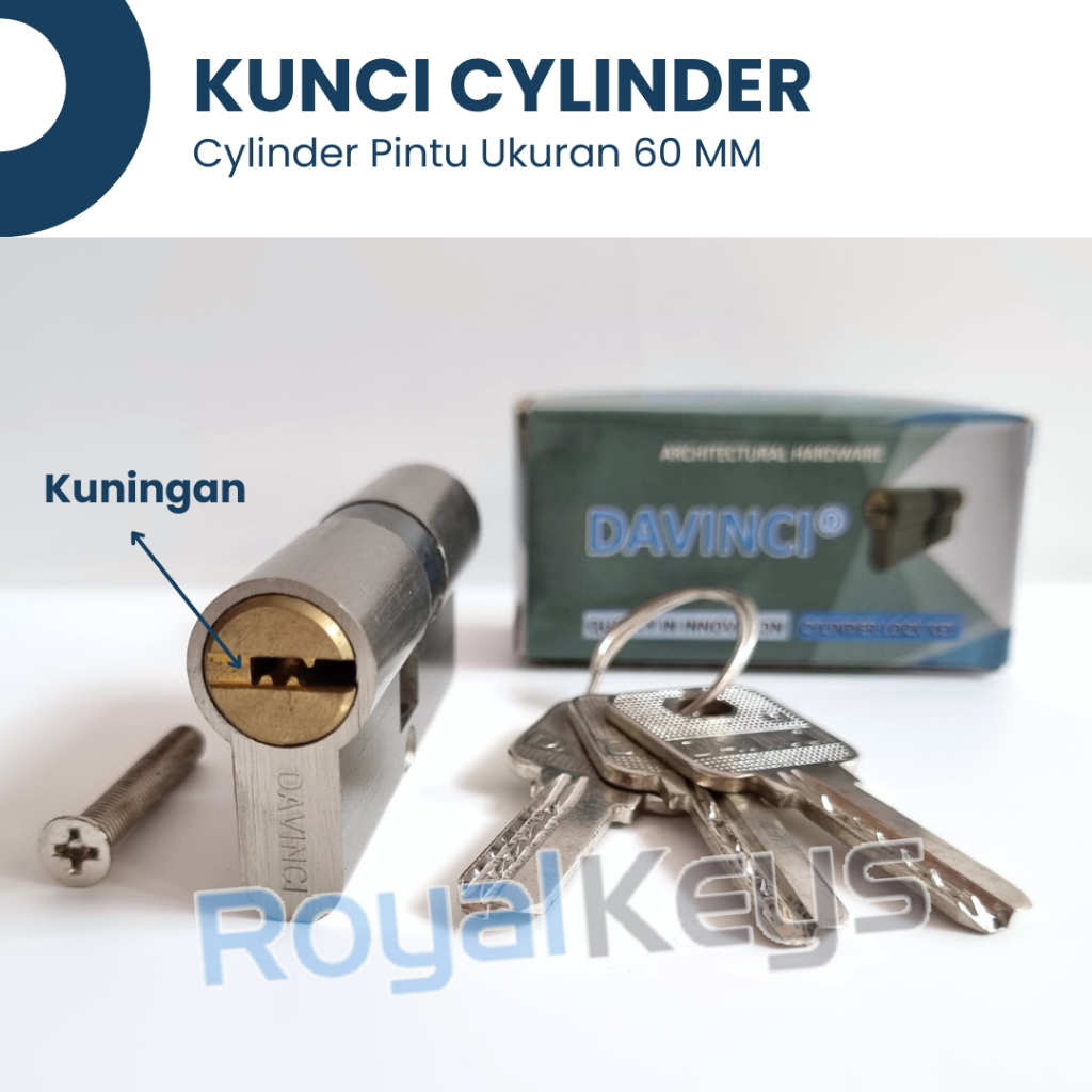 Jual Cylinder Silinder Kunci Pintu Anak Kunci DC 60 mm 60mm Double Cylinder | Shopee Indonesia