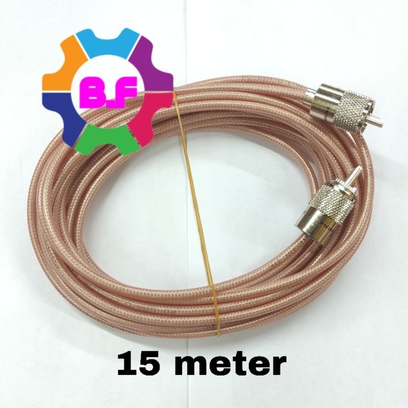 Jual KABEL ANTENA RADIO RIG HT TEPLON RG 58 PANJANG 15 METER | Shopee Indonesia