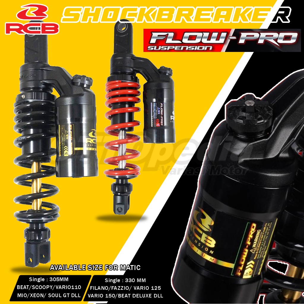 Jual Shock Breaker RCB Pro-Flow / Flow-S Matic BeAT Scoopy Vario150 ...