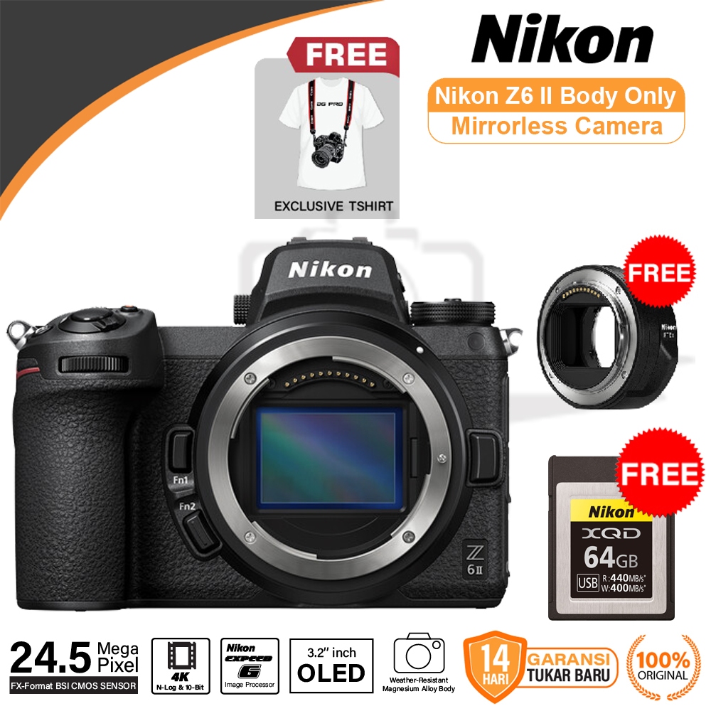 Jual Nikon Z6 II Body Only Mirrorless Camera Nikon Z6II - Z6 Mark 2 | Shopee Indonesia
