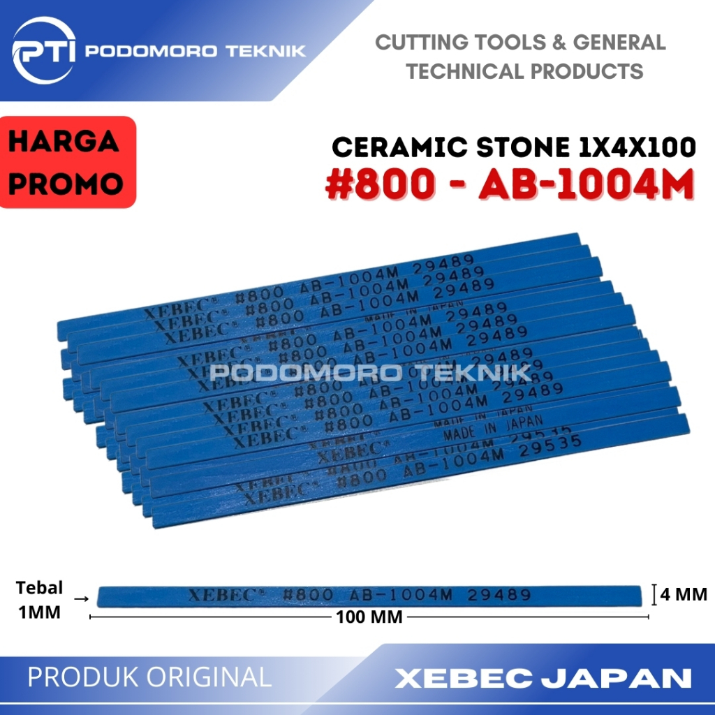 Jual Xebec #800 AB-1004M 1x4x100 mm Ceramic Fiber Stone Xebec AB 1004M ...
