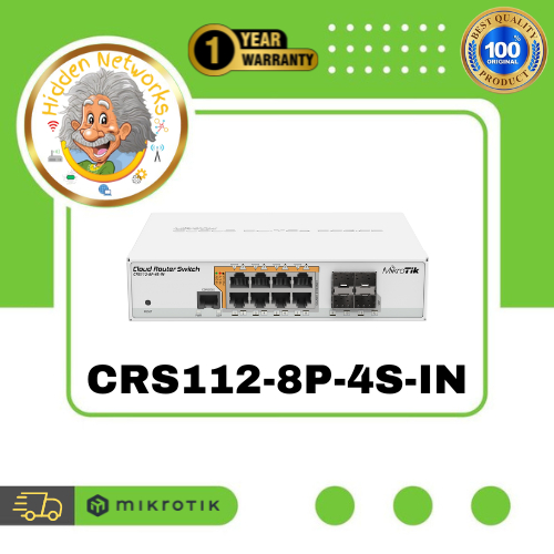 Jual MIkroTik CRS112-8P-4S-IN (8x Gigabit Ethernet Smart Switch with ...