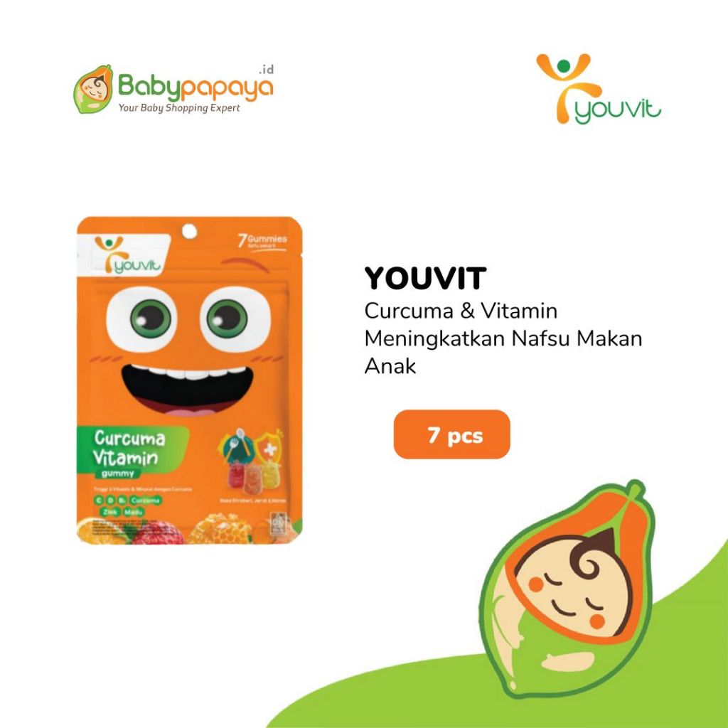 Jual Youvit Curcuma & Vitamin Anak 7 Hari dengan Curcuma, Zink, dan Madu | Meningkatkan Nafsu ...