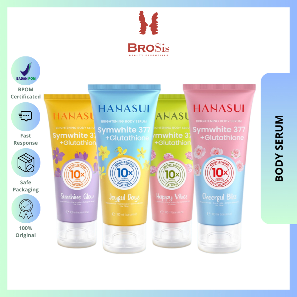 Jual Hanasui Brightening Body Serum Symwhite 377 + Glutathione 180 ml ...