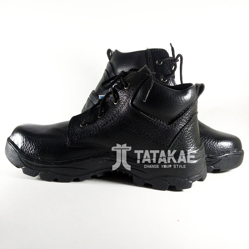 Jual sepatu safety ujung besi boot hitam pendek tali king kickress PDL ...