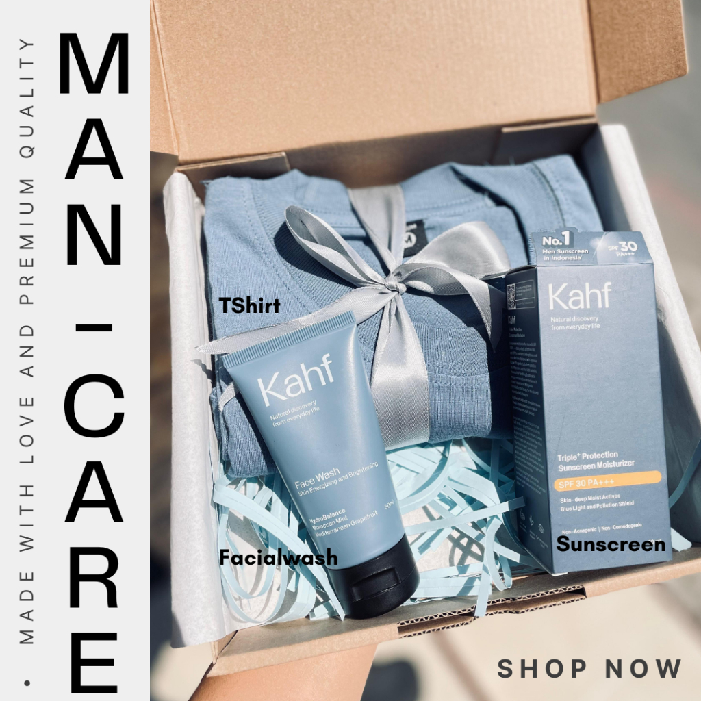 Jual Hampers Skincare Man Premium Quality Kahf Berjerawat mencerahkan ...