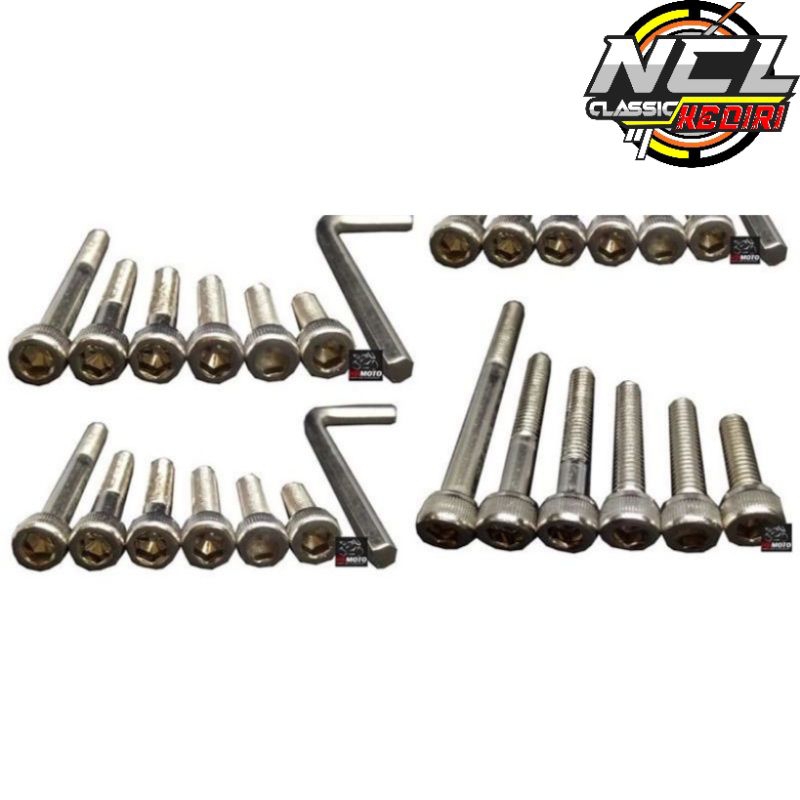 Jual BAUT BLOK MESIN BAK KALTER FIZ R STAINLESS PLUS KUNCI L | Shopee Indonesia